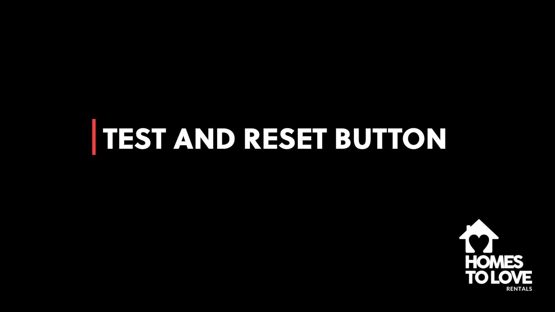 TEST / RESET BUTTON - EN on Vimeo
