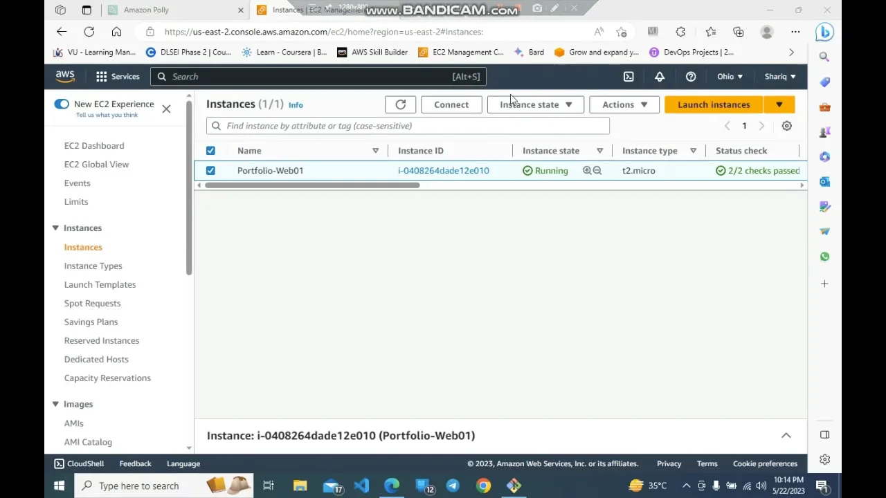 Dockerized app deployed on EC2 on Vimeo