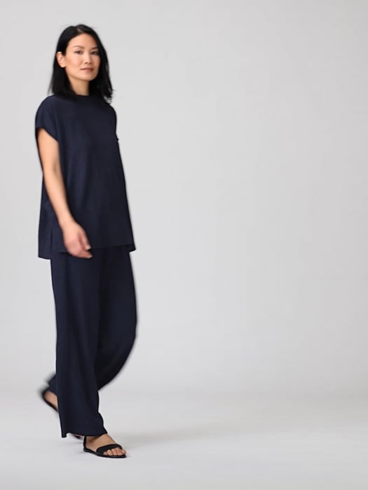 Woven Plissé Mock Neck Top | EILEEN FISHER Woven Plissé Mock Neck Top | EILEEN FISHER