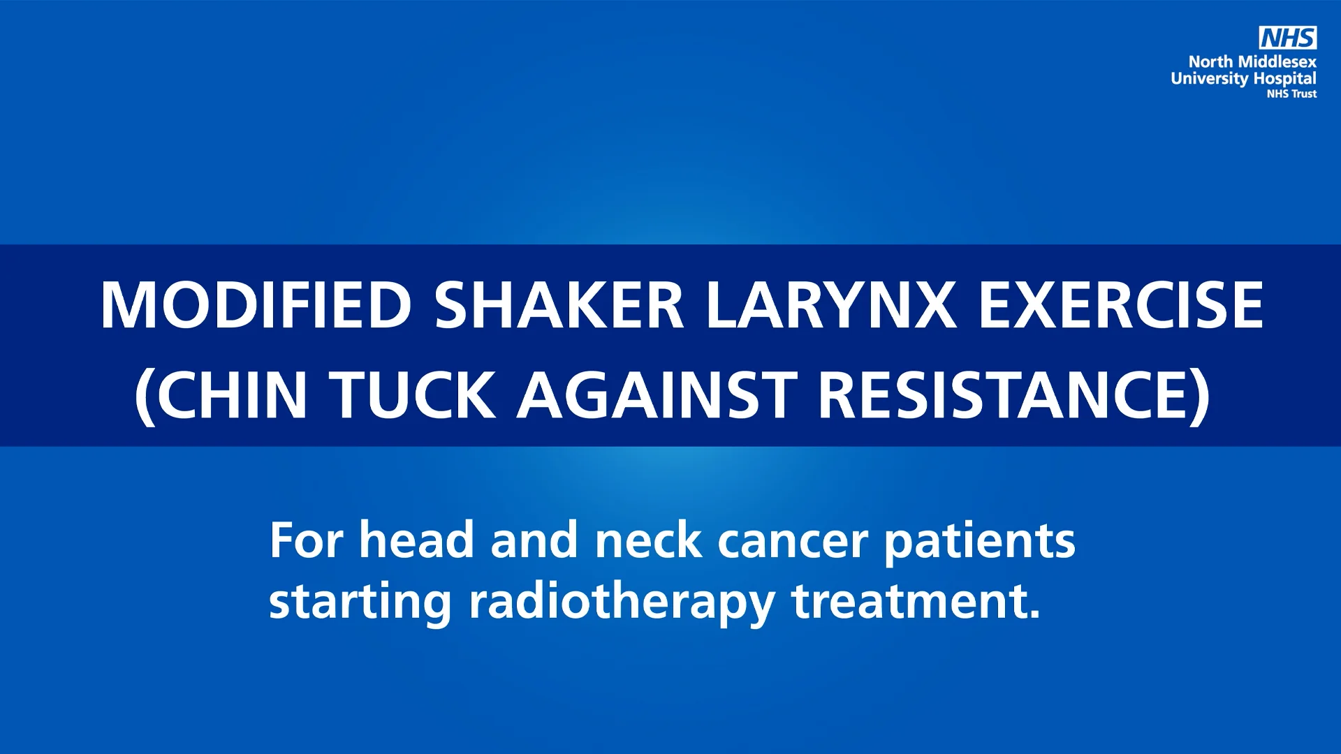 Modified shaker exercise on Vimeo