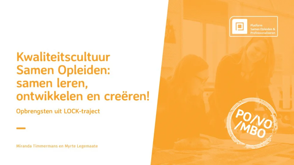 Webinar | Kwaliteitscultuur: samen leren, ontwikkelen en creëren on Vimeo