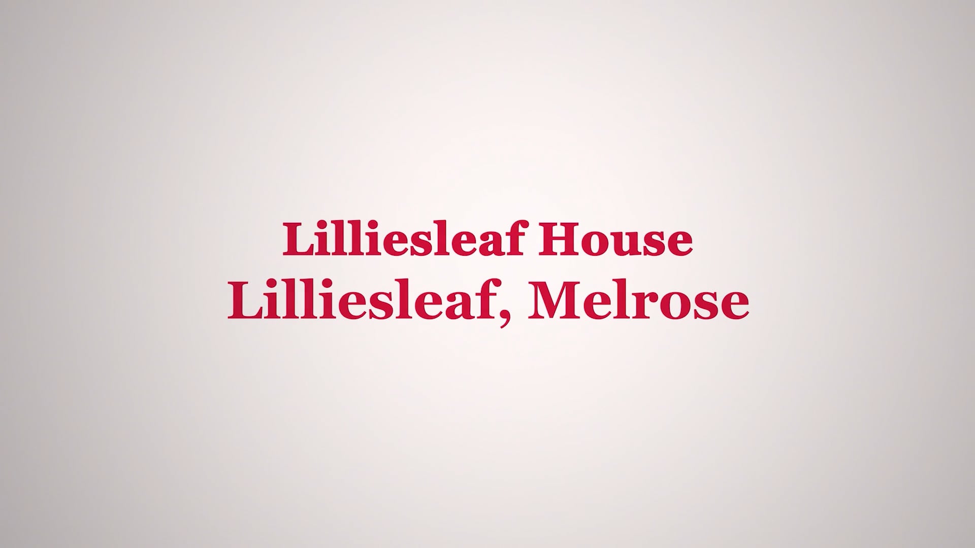 Knight Frank: Lilliesleaf House, Lilliesleaf, Melrose. on Vimeo