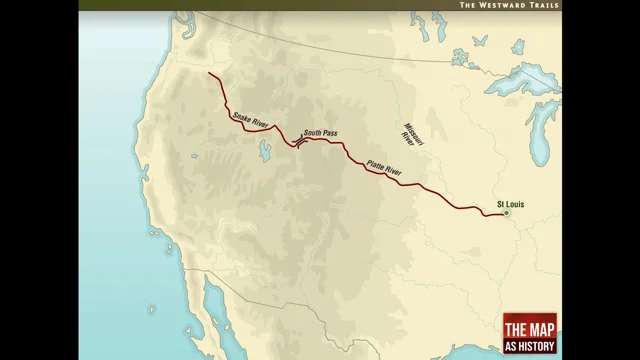 Manifest Destiny Map With Rivers
