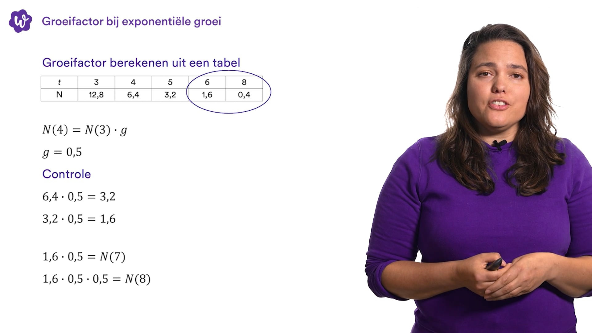 Groeifactor bij exponentiële groei (Wis A) oefenen | StudyGo