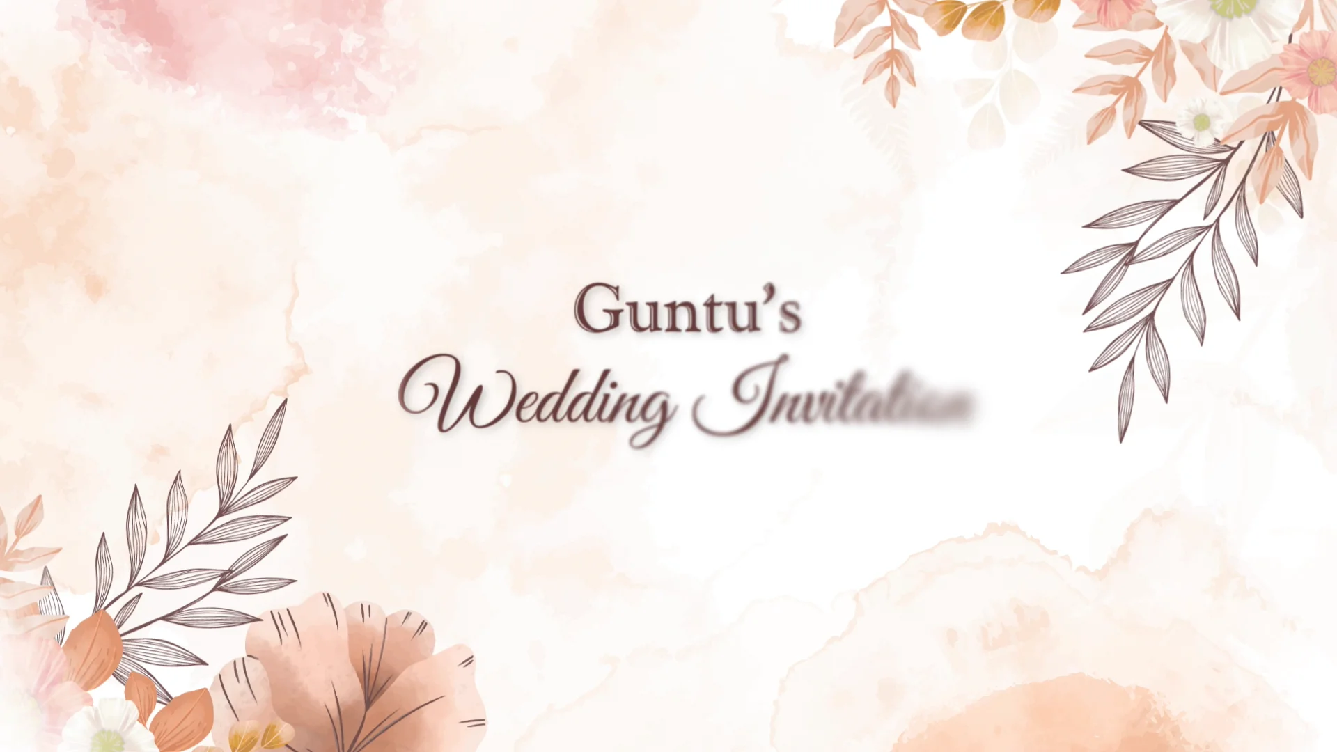 Usha & Harish Wedding Invitation.m4v on Vimeo