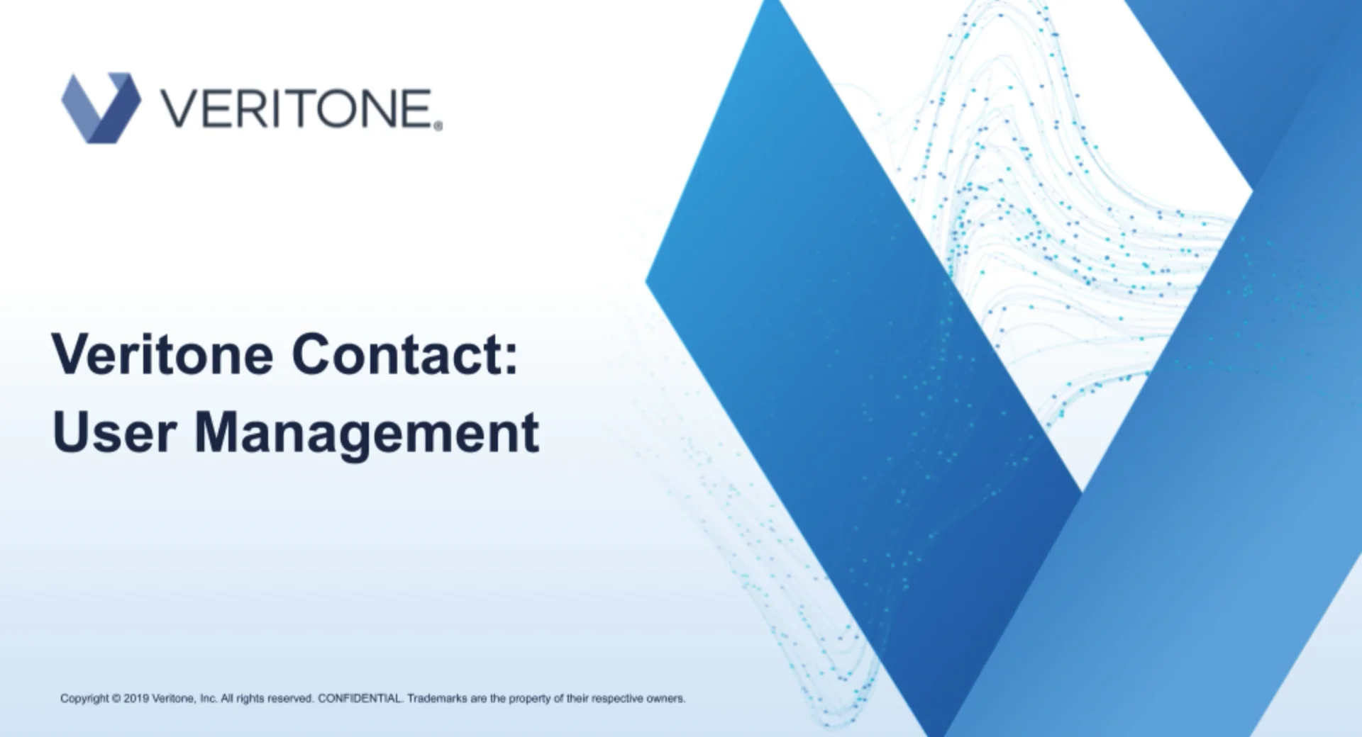 Veritone Contact: User Management Training Video