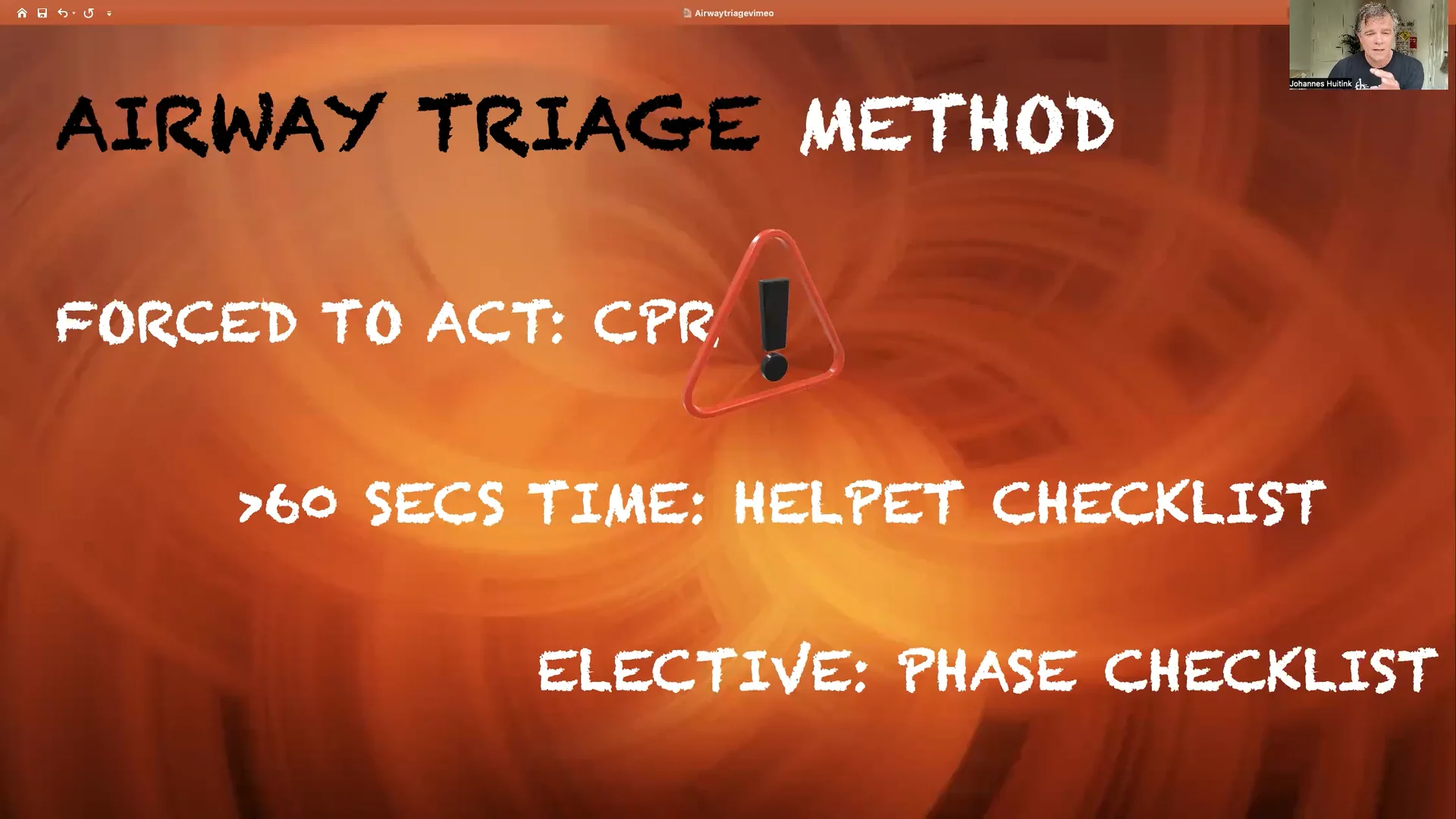 Airway Management Academy Multimedia Library - Airway Triage Method on Vimeo