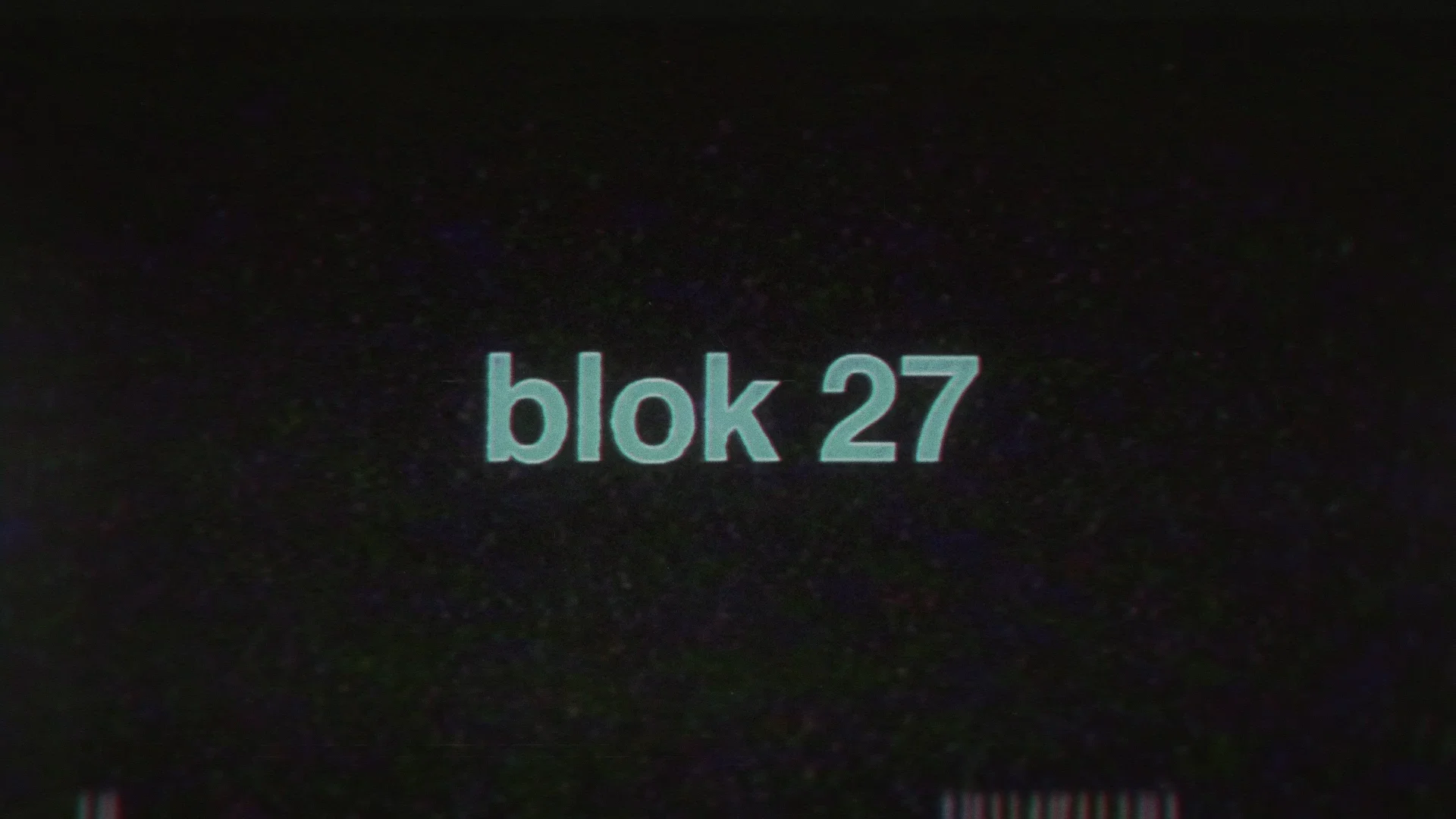 Blok 27 - opening credits on Vimeo