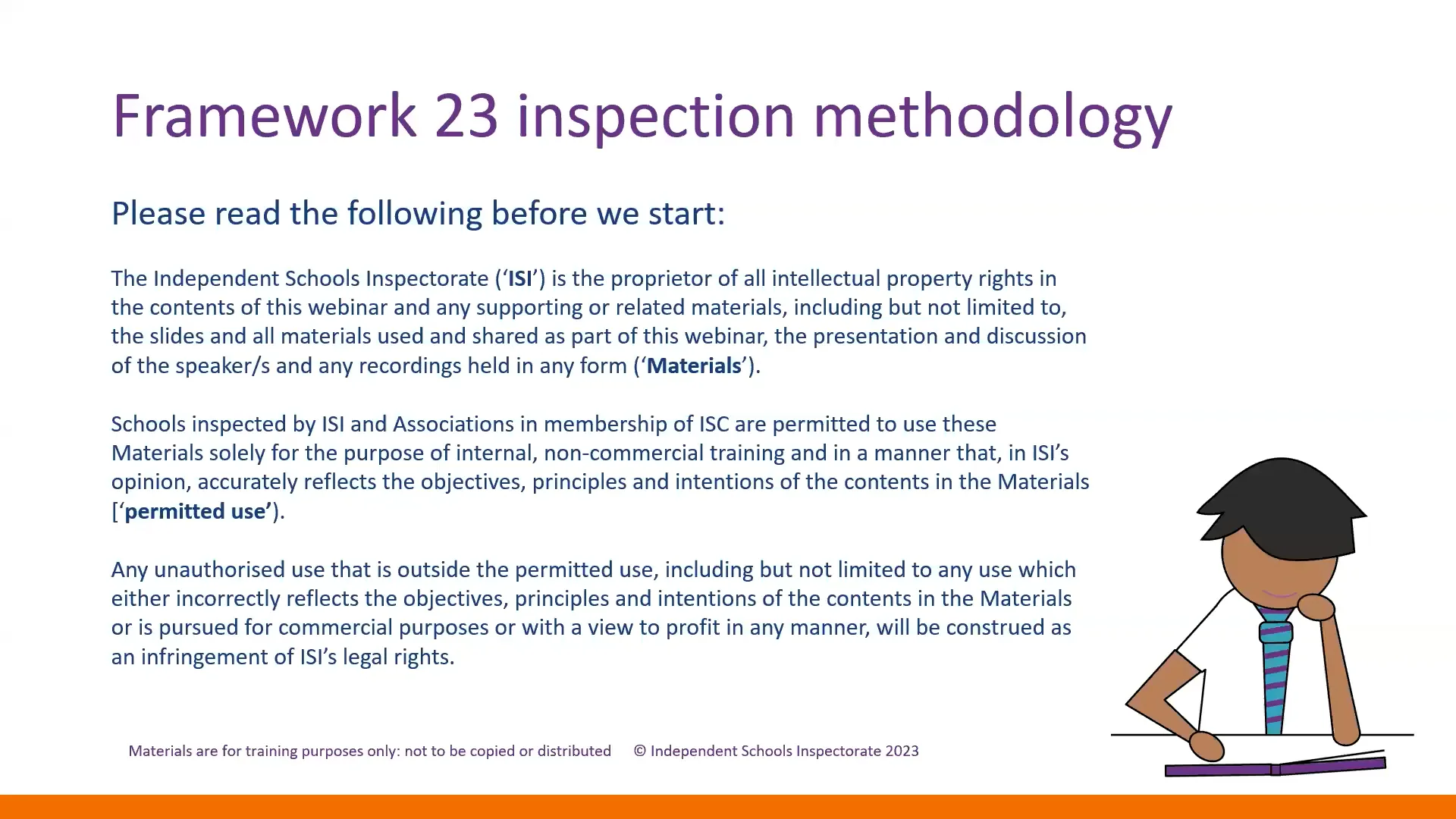 ISI's inspection methodology - Tuesday 23 May 2023 on Vimeo