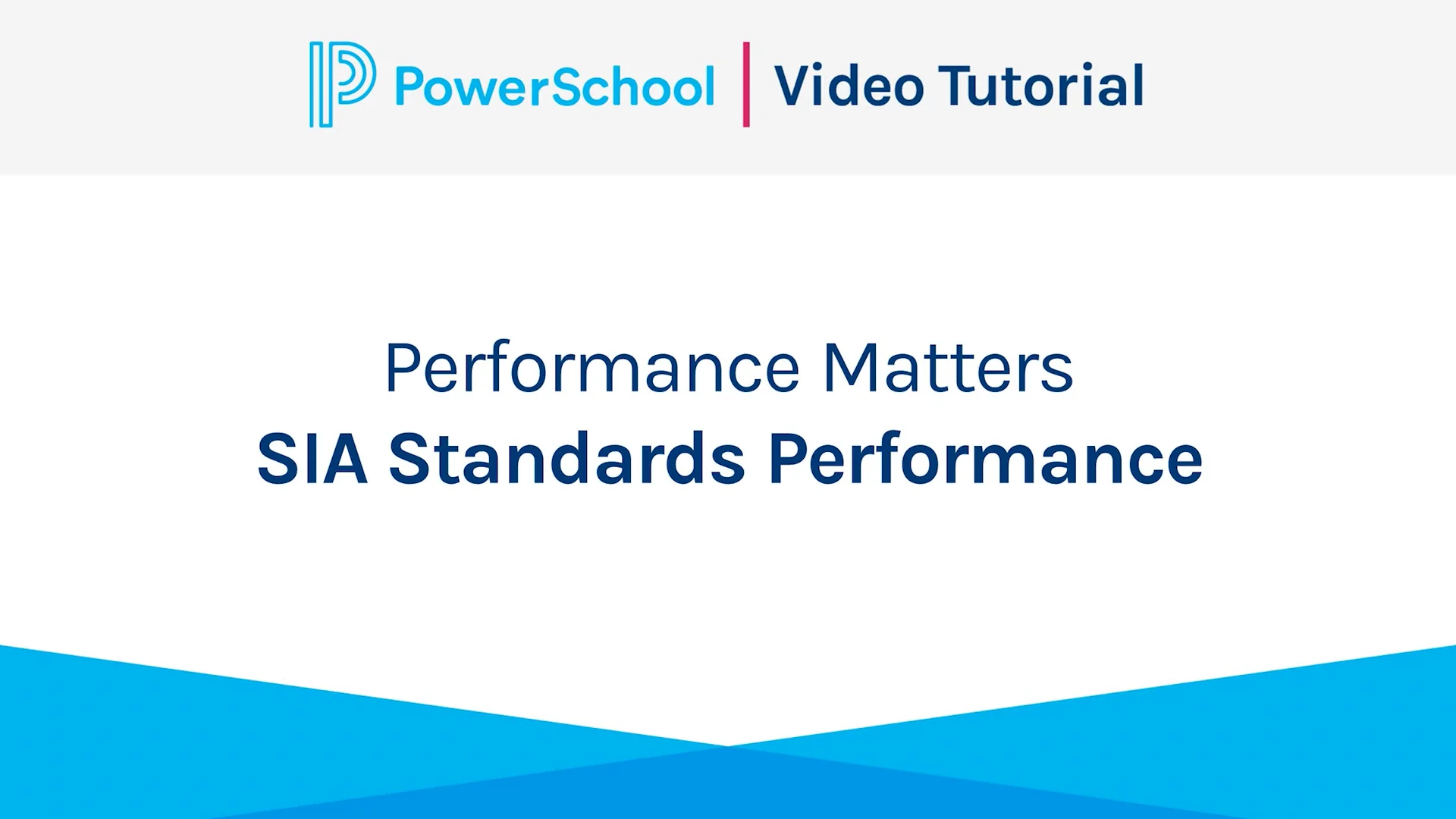 Performance Matters Video Tutorials - SIA Standards on Vimeo