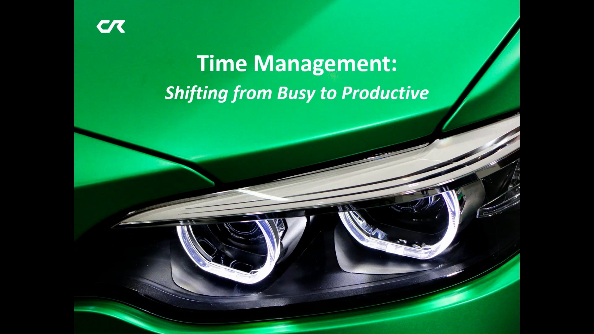 Time Management: Shifting from Busy to Productive on Vimeo