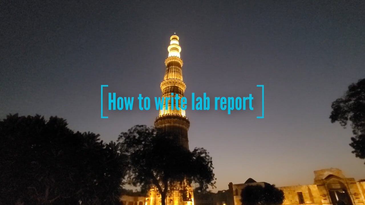 How to write lab report on Vimeo