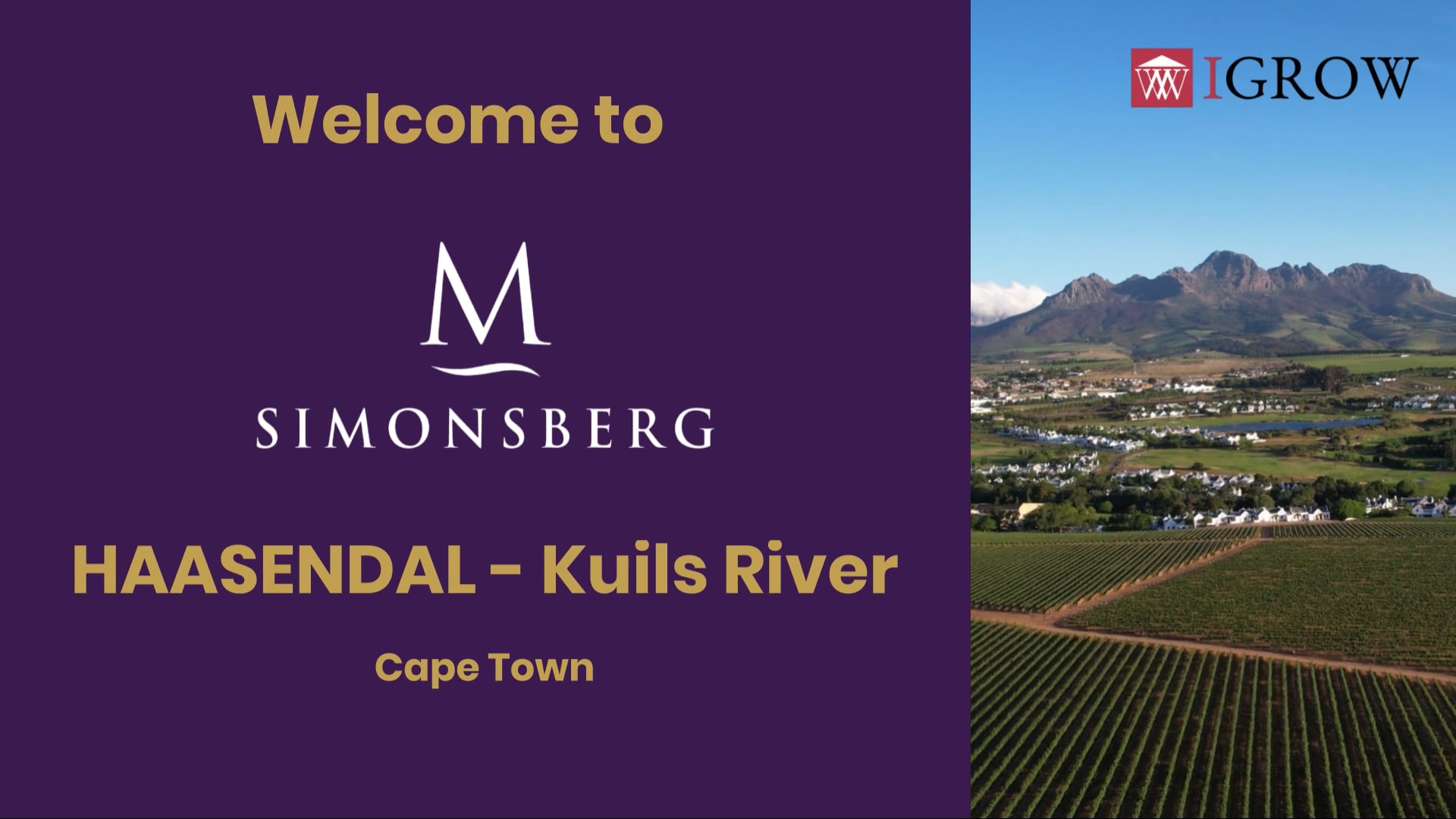 Simonsberg - Haasendal Kuils River on Vimeo