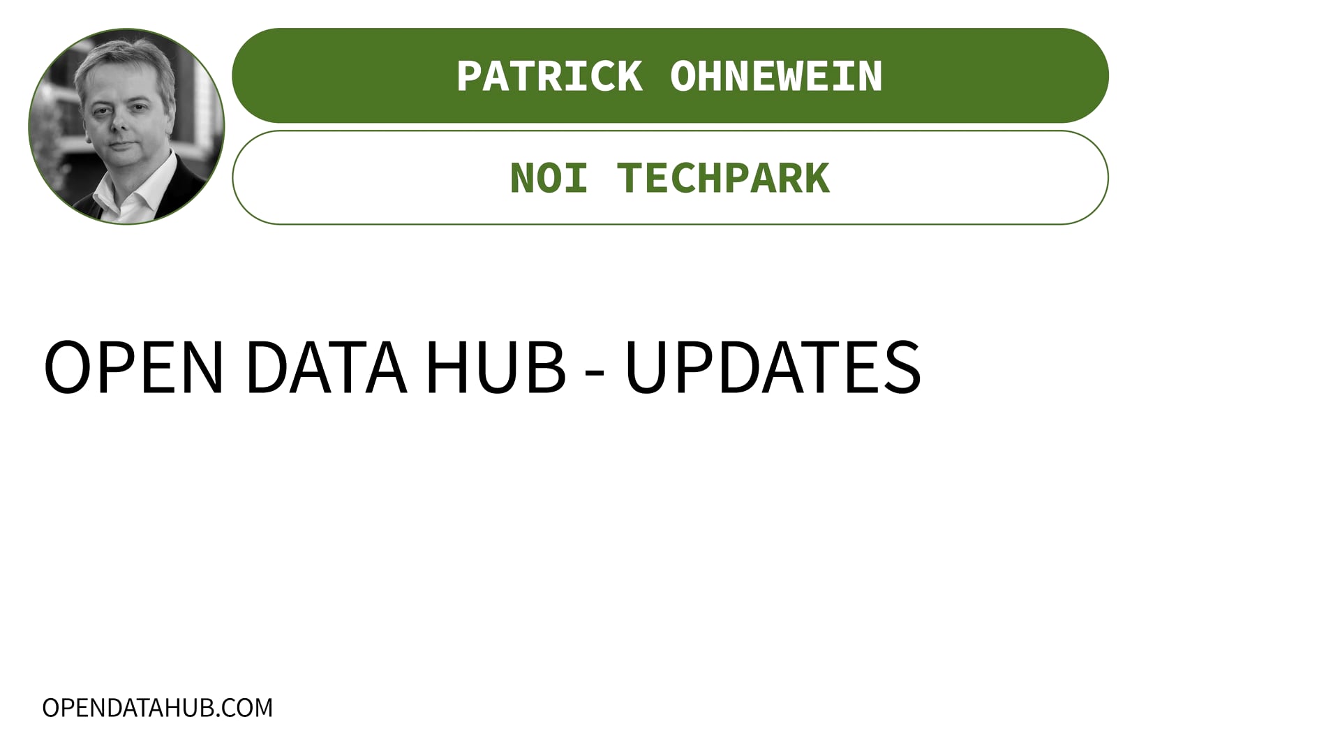 Open Data Hub Day 2023 - Patrick Ohnewein - Open Data Hub update on Vimeo