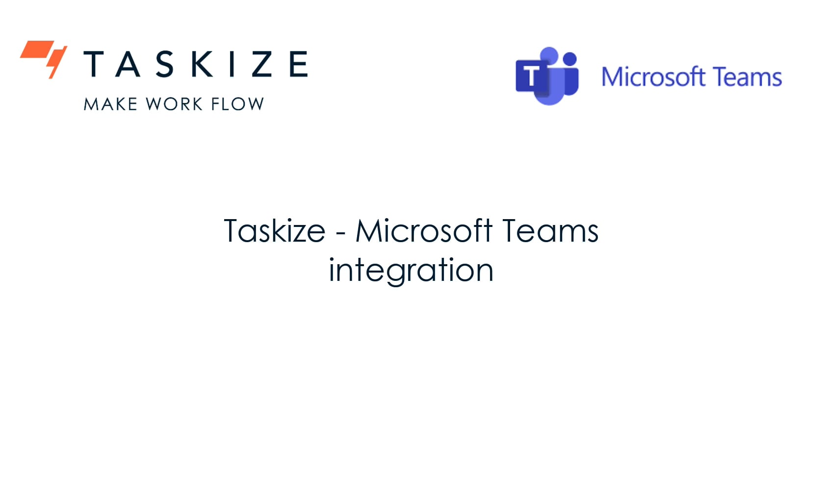 Microsoft Teams and Taskize integration demo on Vimeo