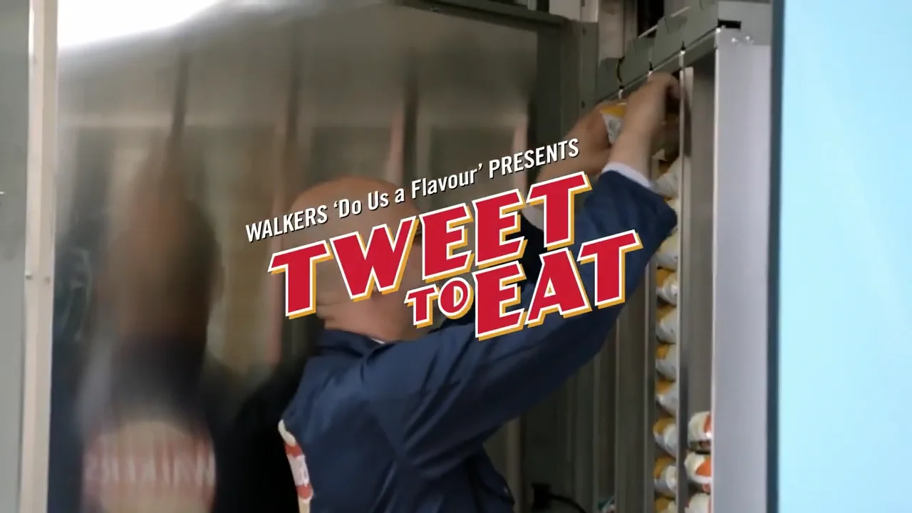 Gary Lineker for Walkers Crisps 'Tweet to Eat' Bus Stop Vending Machine