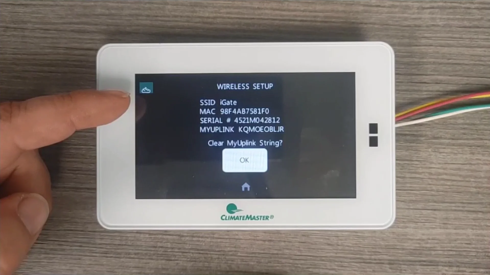iGate® 2 Communicating (AWC) Thermostat Wi-Fi Connection Setup