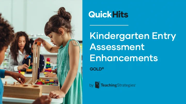Quick Hit: Kindergarten Entry Assessment Enhancements on Vimeo