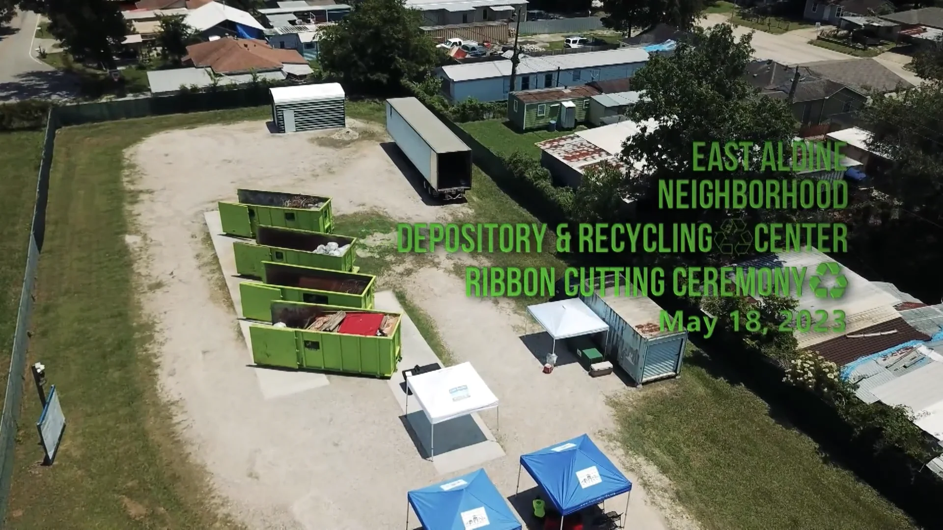 EAMD East Aldine Neighborhood Depository & Recycling Center RIBBON ...