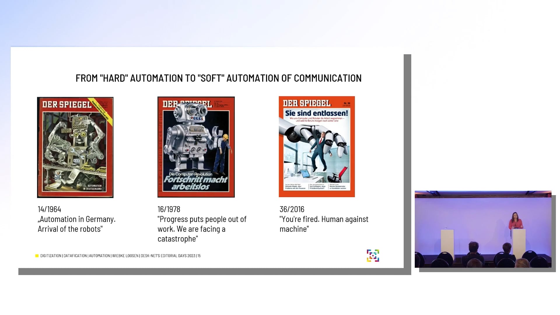 Prof. Dr. Wiebke Loosen — On the Digitization, Datafication and Automation of Journalism on Vimeo