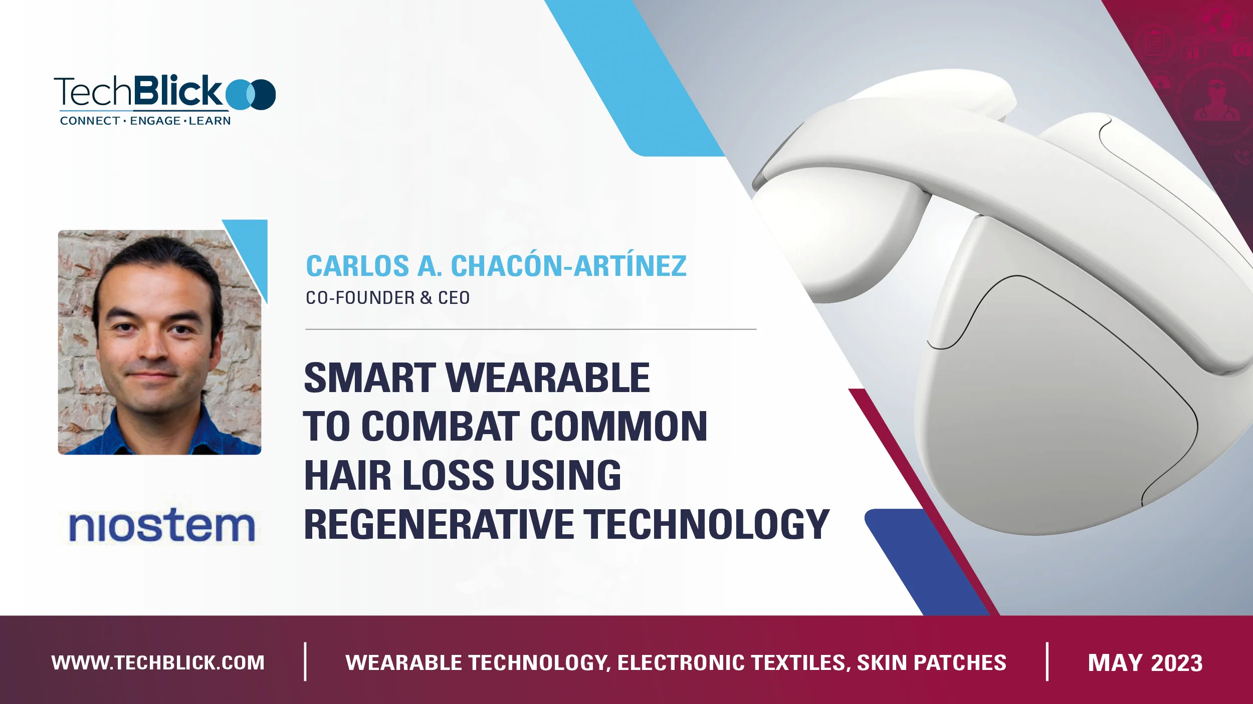 Niostem | Smart wearable to combat common hair loss using regenerative ...