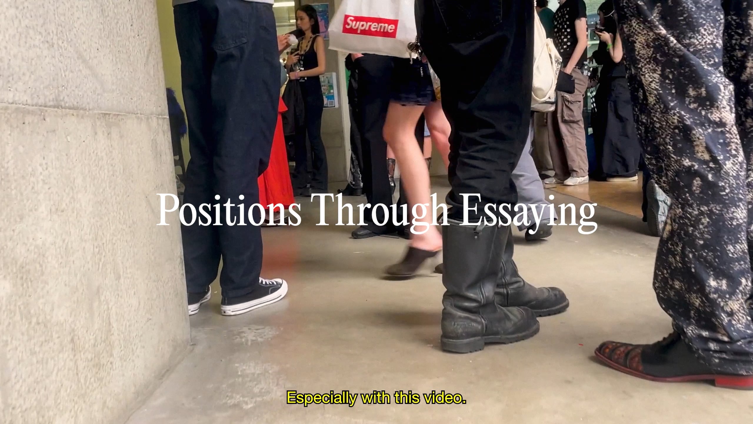 Positions Through Essaying on Vimeo