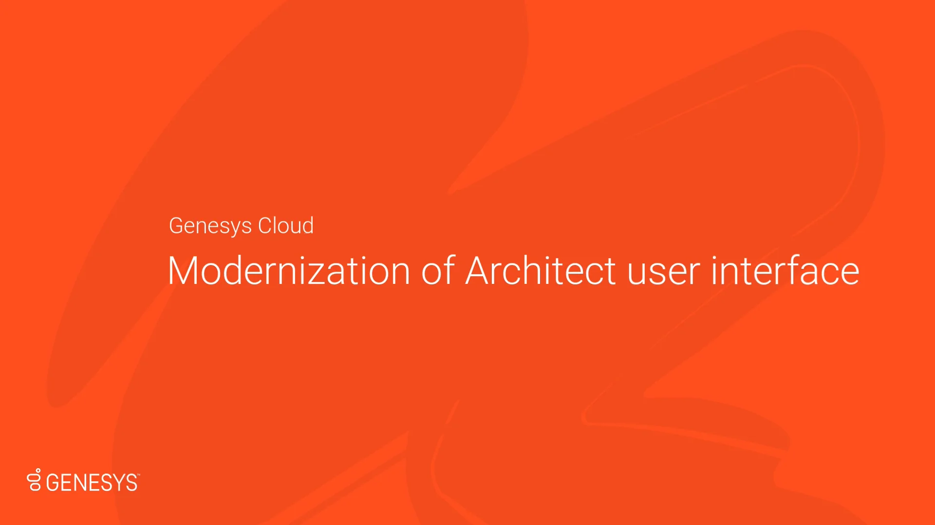 Modernization of Architect user interface on Vimeo