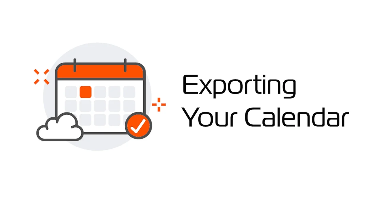 Export Your Calendar