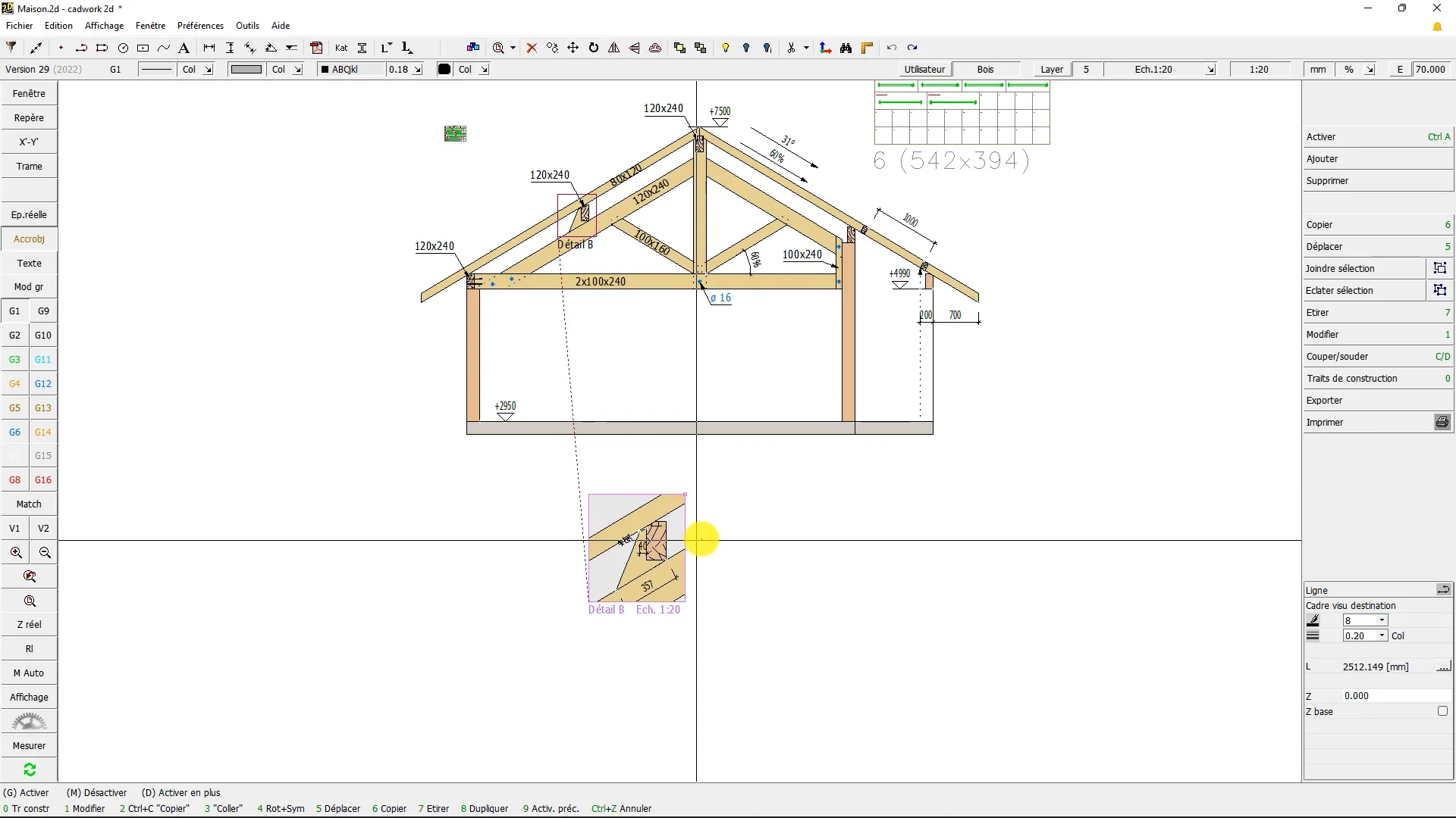 Cadwork 2D - les bases - Module 2D - 08 - Changement d'échelle et layer ...