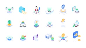 Animated Blockchain Icon Set | Creative Market