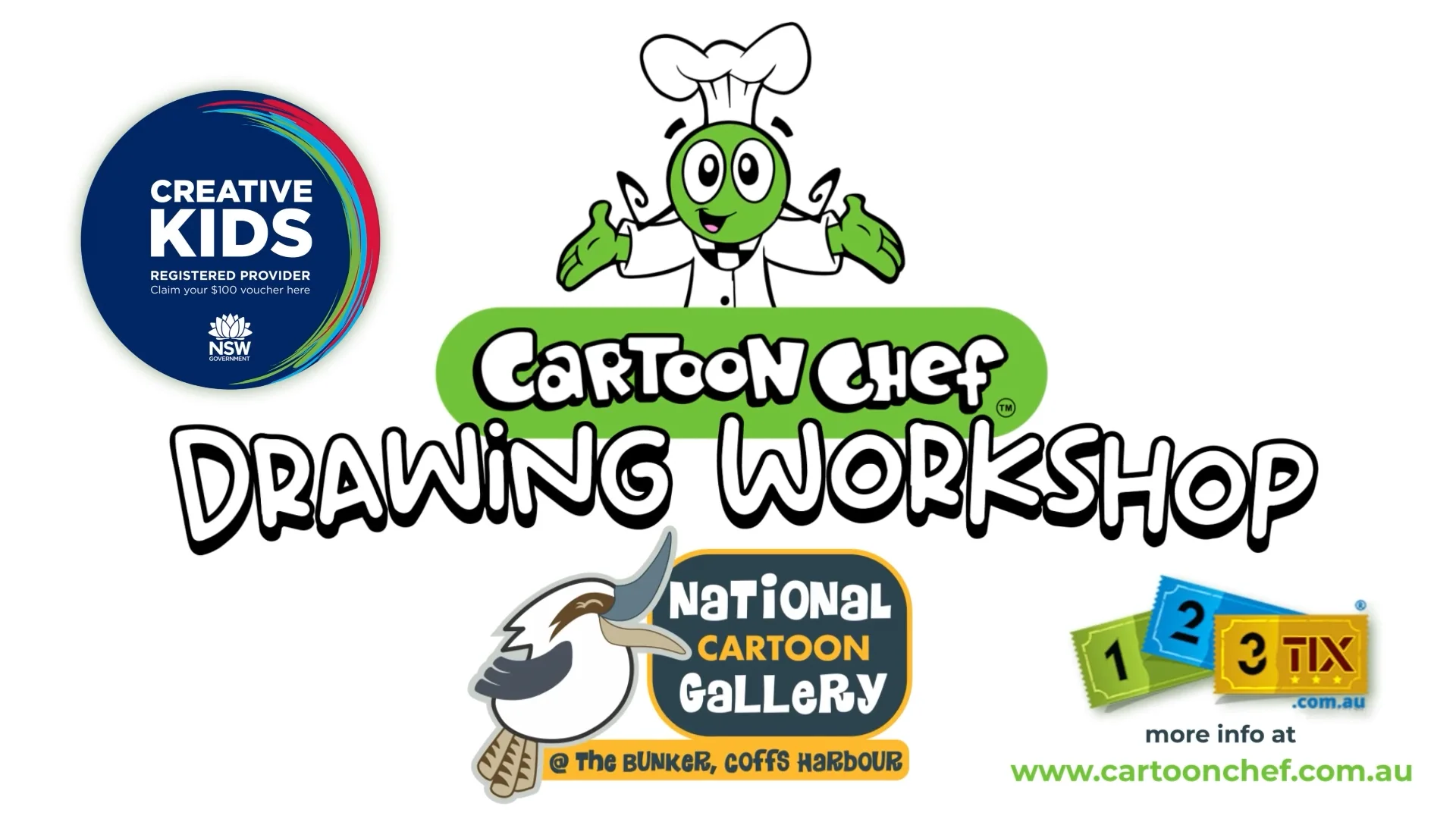 Cartoon Chef Drawing Workshops - National Cartoon Gallery Coffs Harbour ...