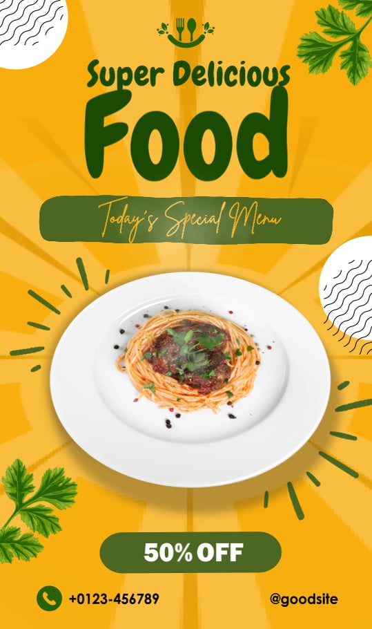 Motion Graphics || Modern Food Promotion Social Media Story on Vimeo