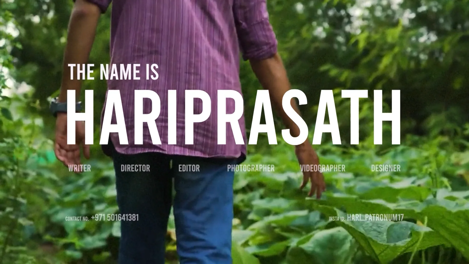 Hariprasath Showreel on Vimeo