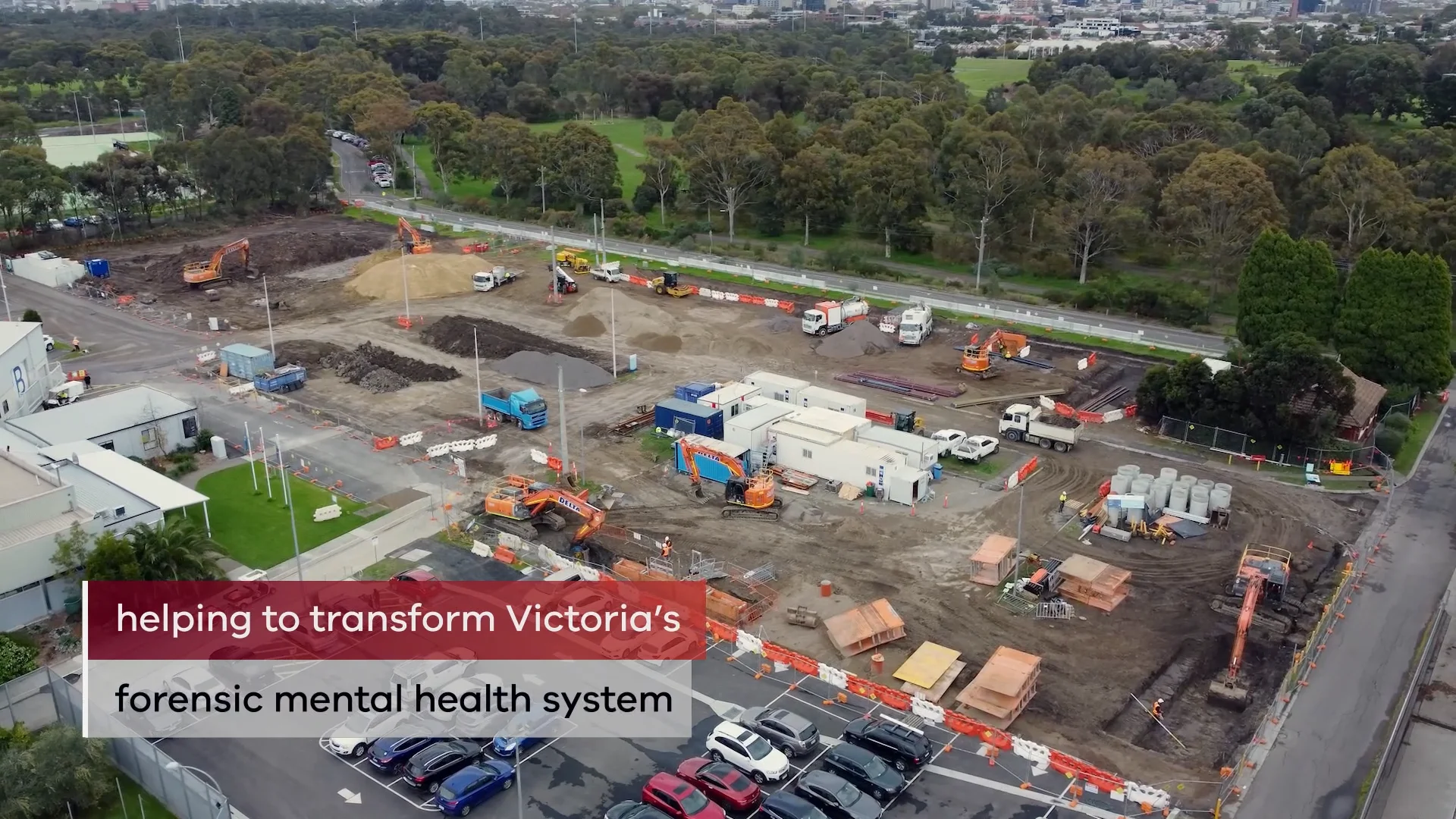 Thomas Embling Hospital - construction underway