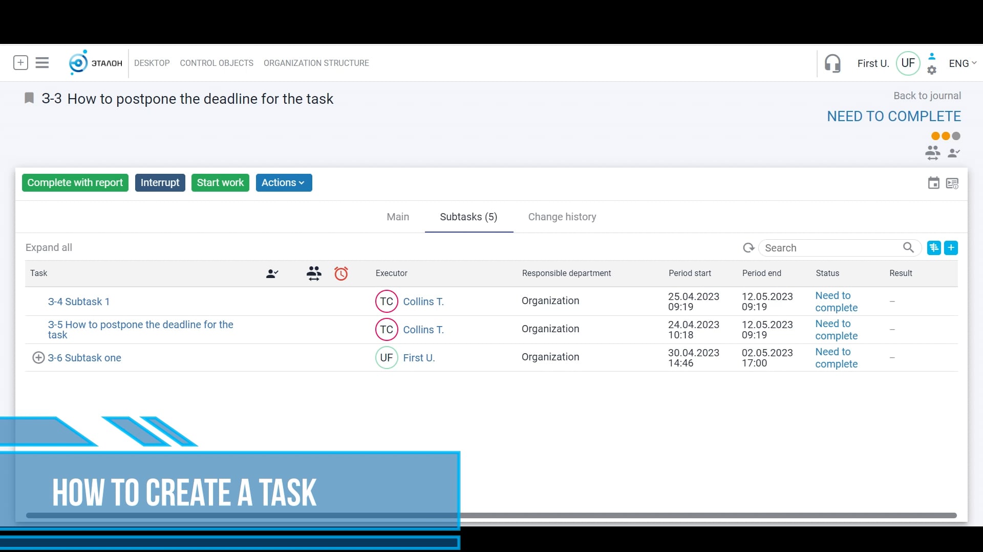 How to create a task on Vimeo