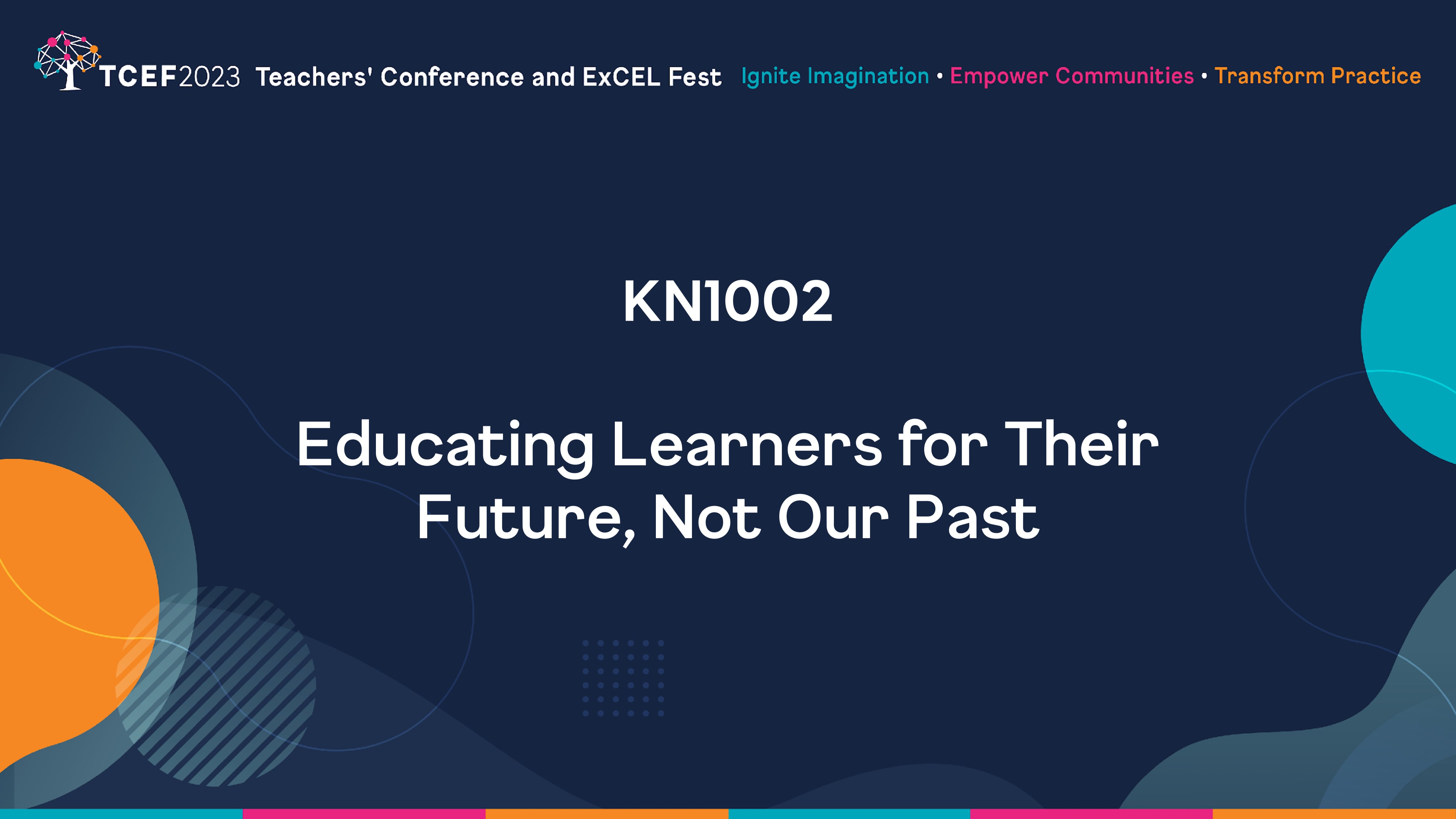 TCEF2023 DAY1 11AM Keynote Session (KN1002) on Vimeo