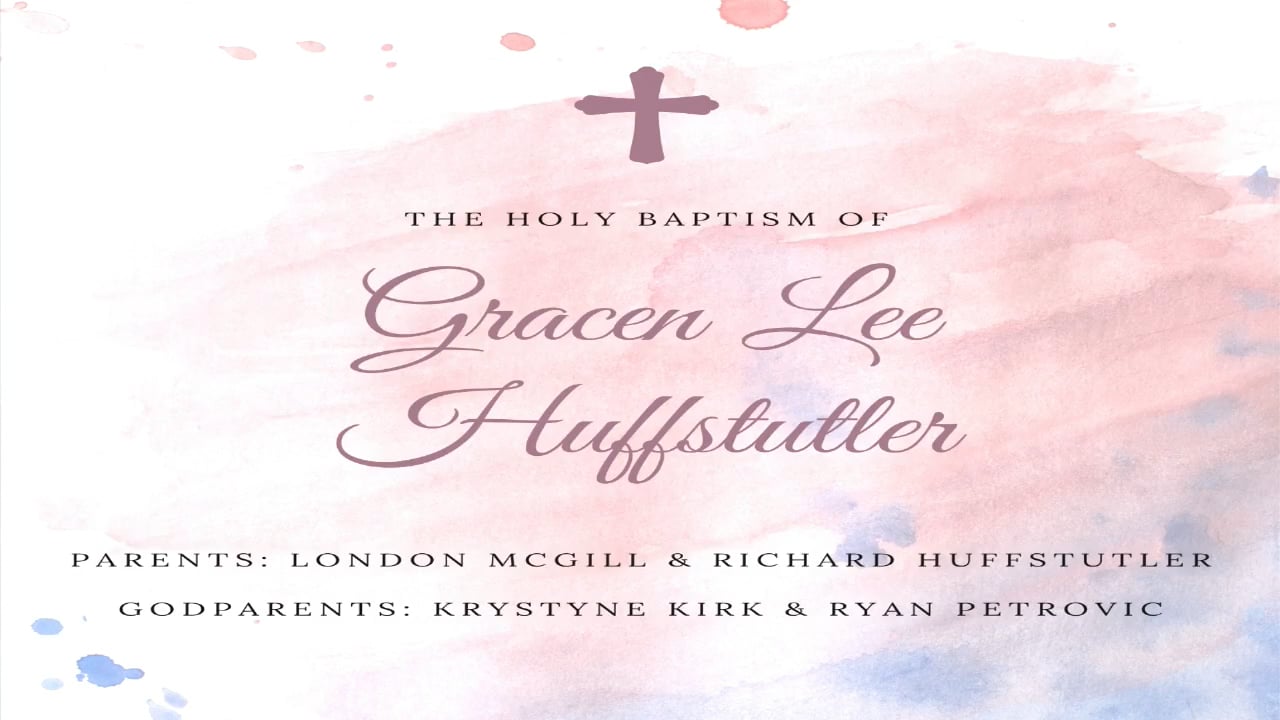 Baptism - Gracen Lee Huffstutler on Vimeo