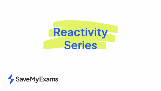 Reactivity Series For Anions