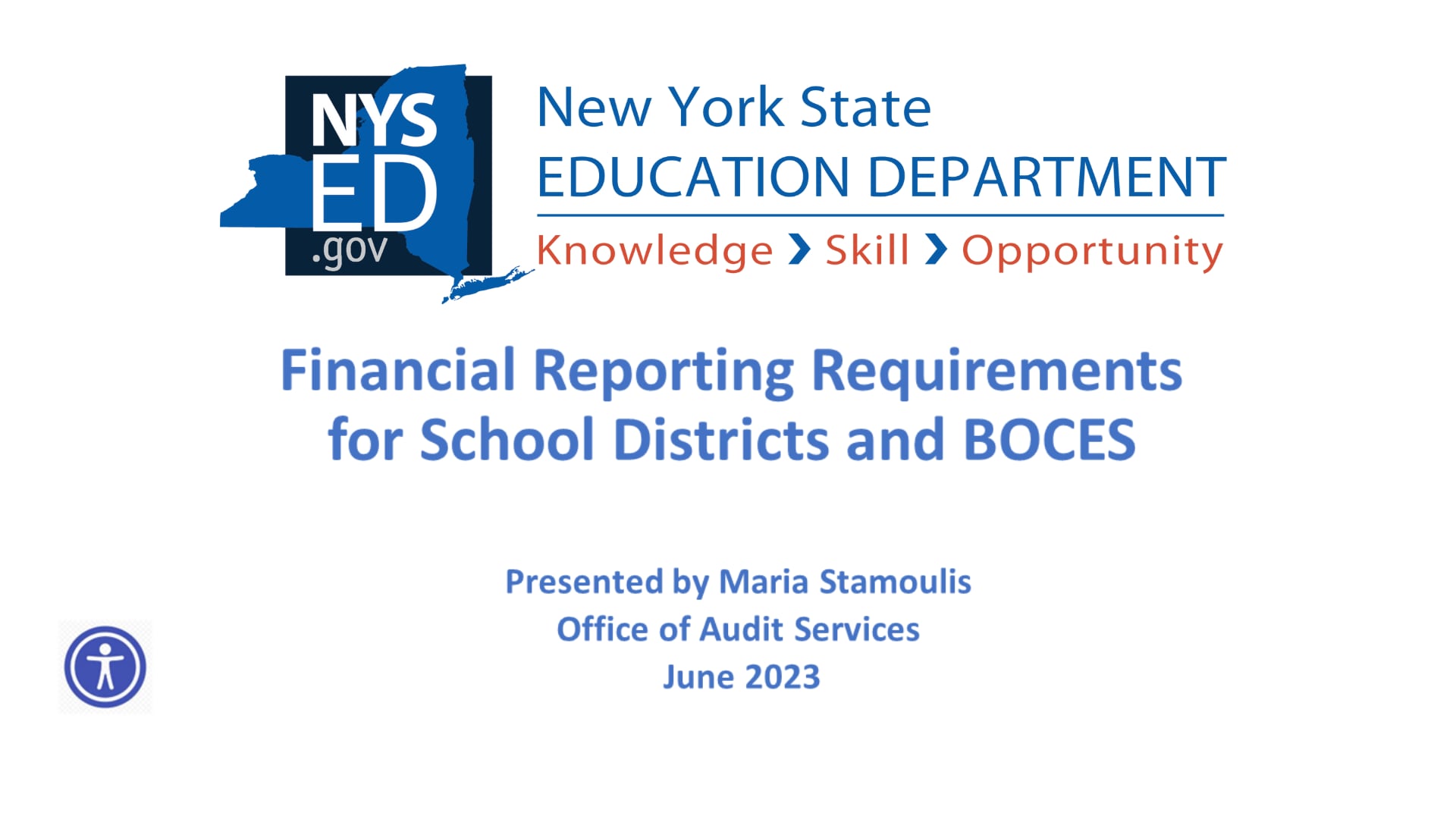 NYSED Business Portal Financial Reporting Requirements for School ...