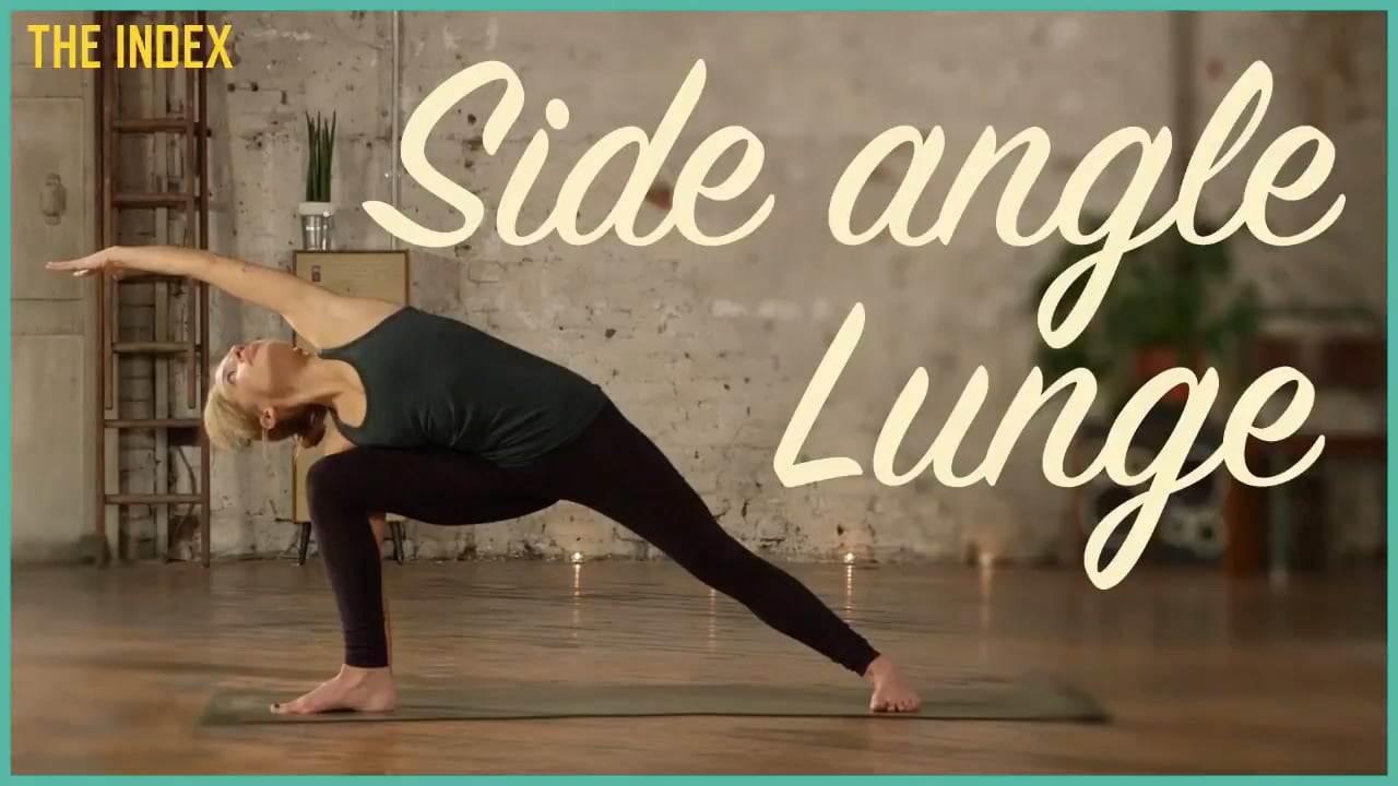 Side Angle Lunge Pose on Vimeo