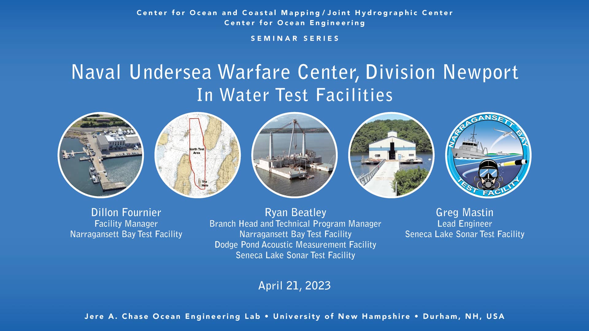 Naval Undersea Warfare Center, Division Newport – In Water Test ...