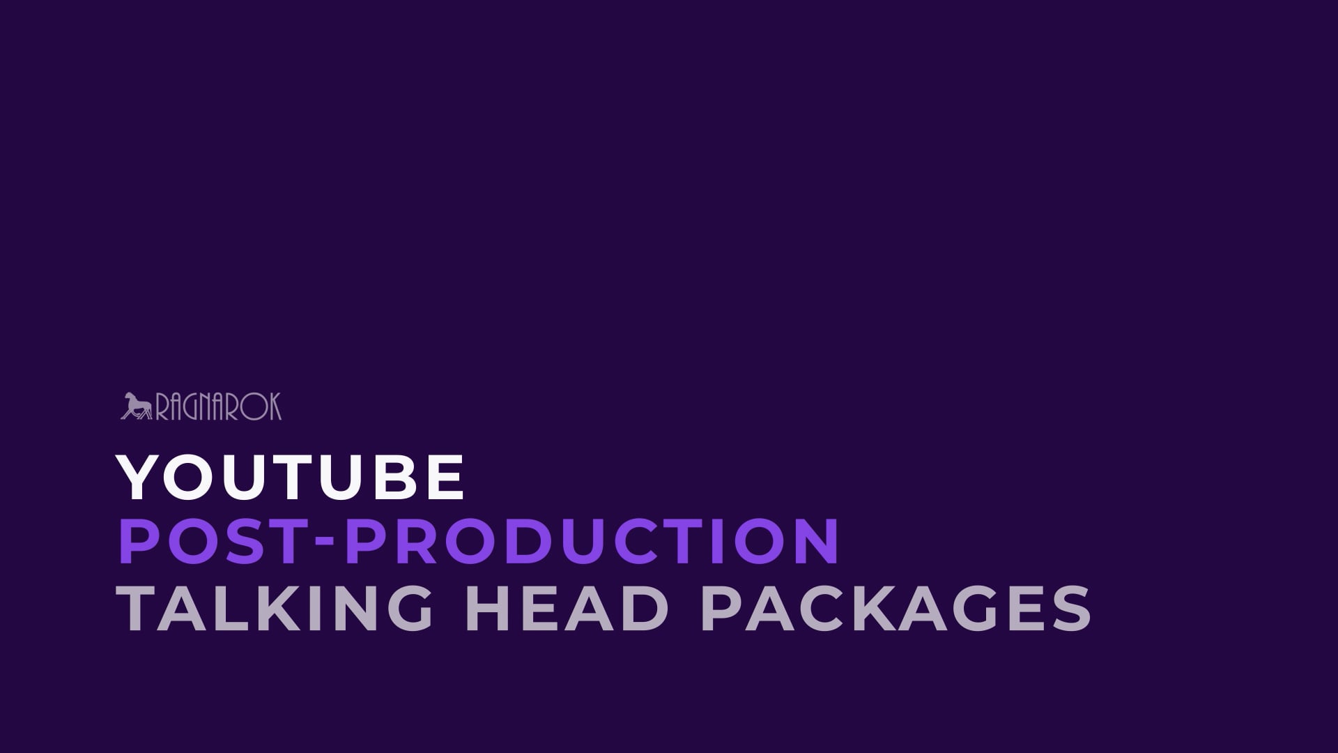 YouTube Talking Head Post-Production Packages_V1 on Vimeo