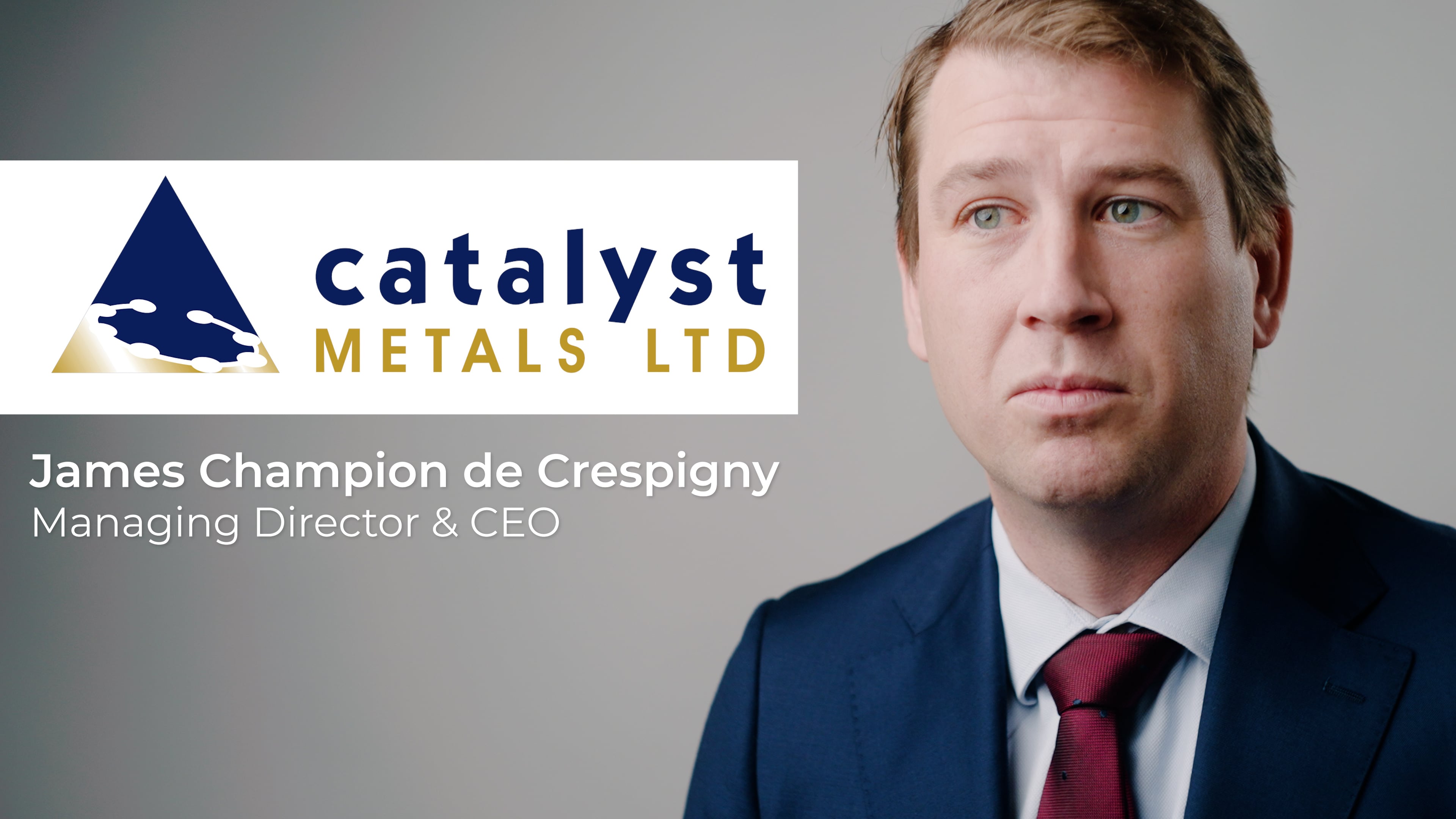 Catalyst Metals Company Announcement with MD & CEO James Champion de ...