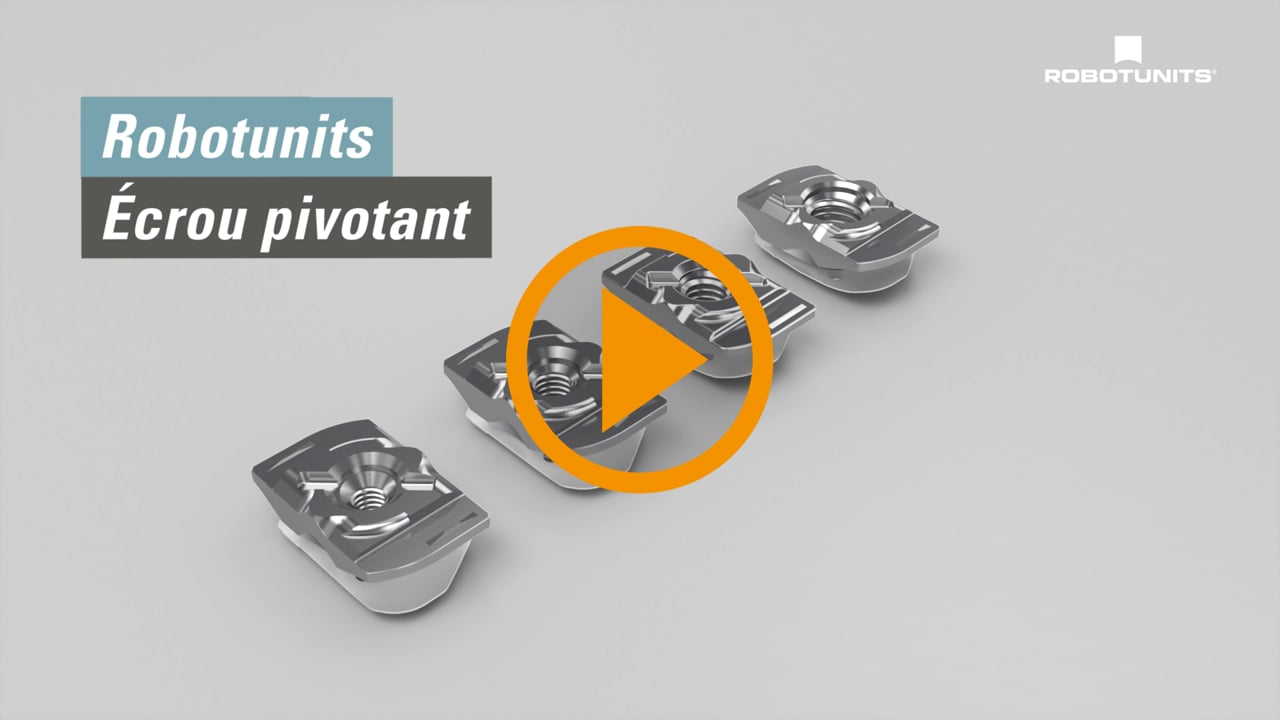 Écrou pivotant | Robotunits Technique de profilé et d'assemblage