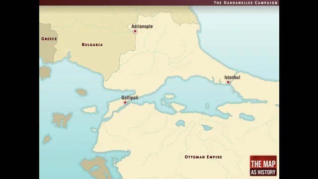 Dardanelles Strait Map