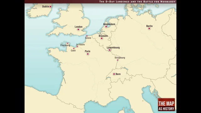 English Map Of Europe Normandy