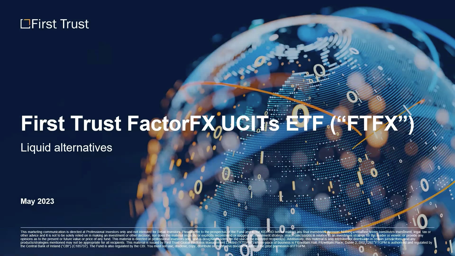 First Trust FactorFX UCITs ETF ("FTFX") Webinar on Vimeo