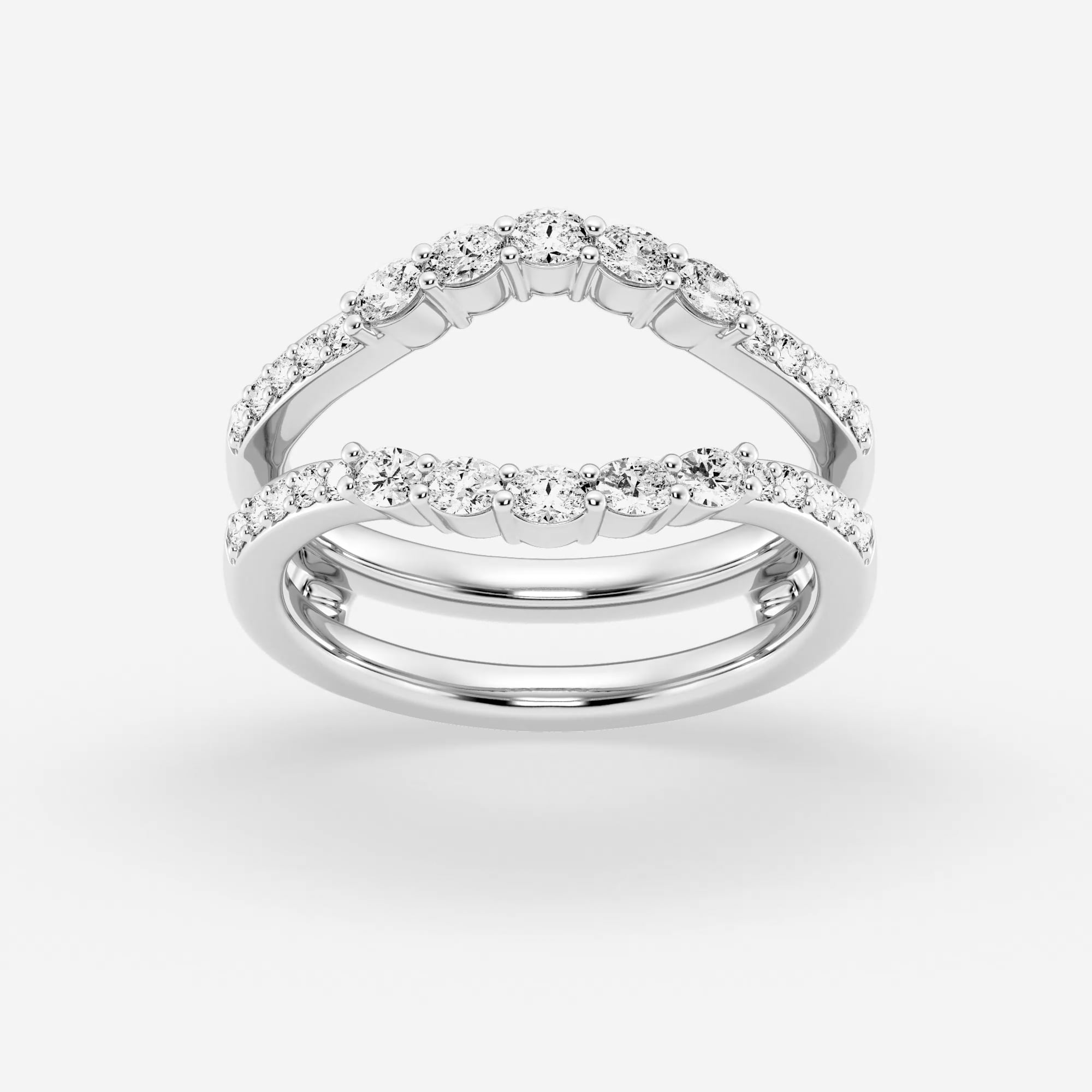 1/2 ctw Oval Lab Grown Diamond Ring Enhancer - Grownbrilliance