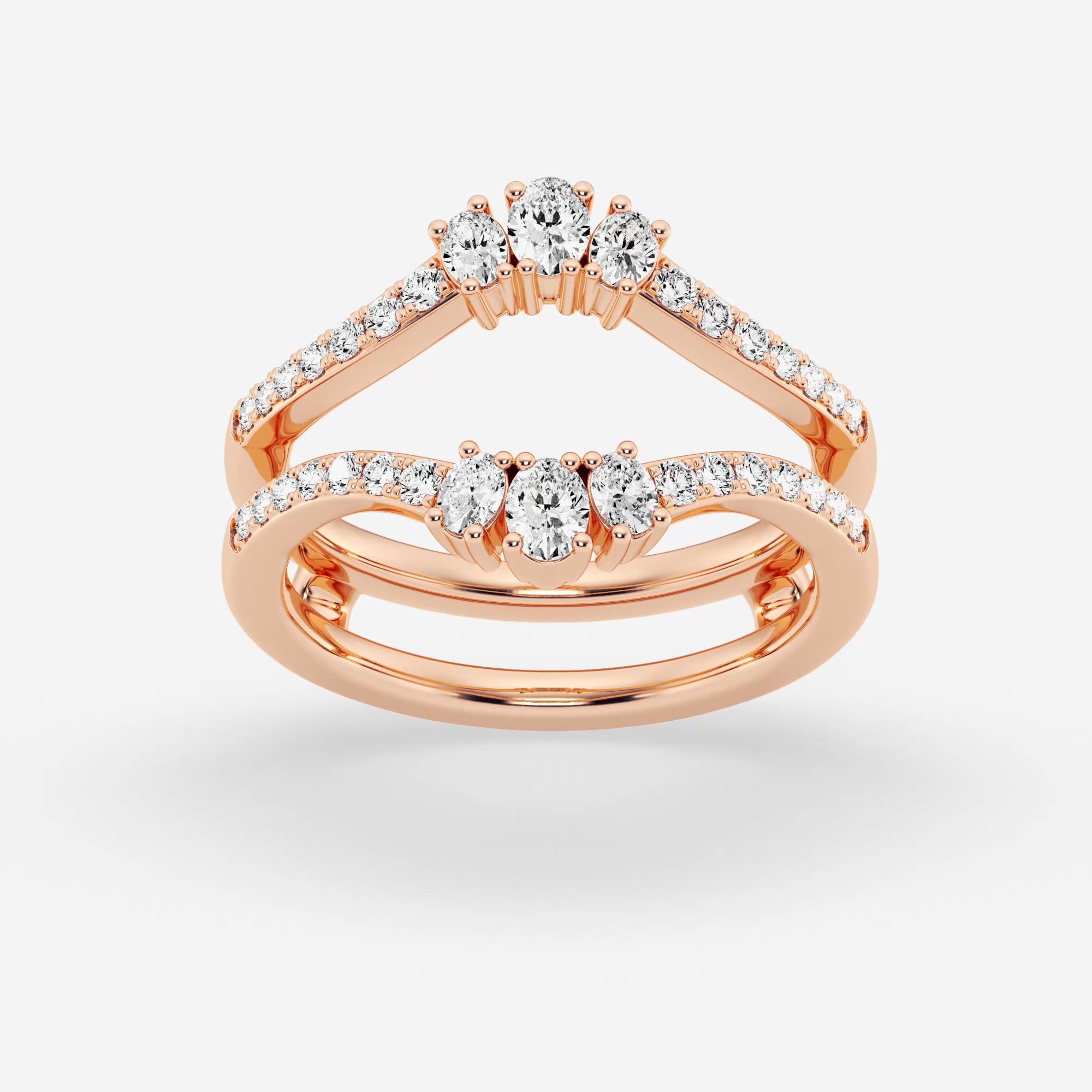 1/2 ctw Oval Lab Grown Diamond Ring Enhancer - Grownbrilliance