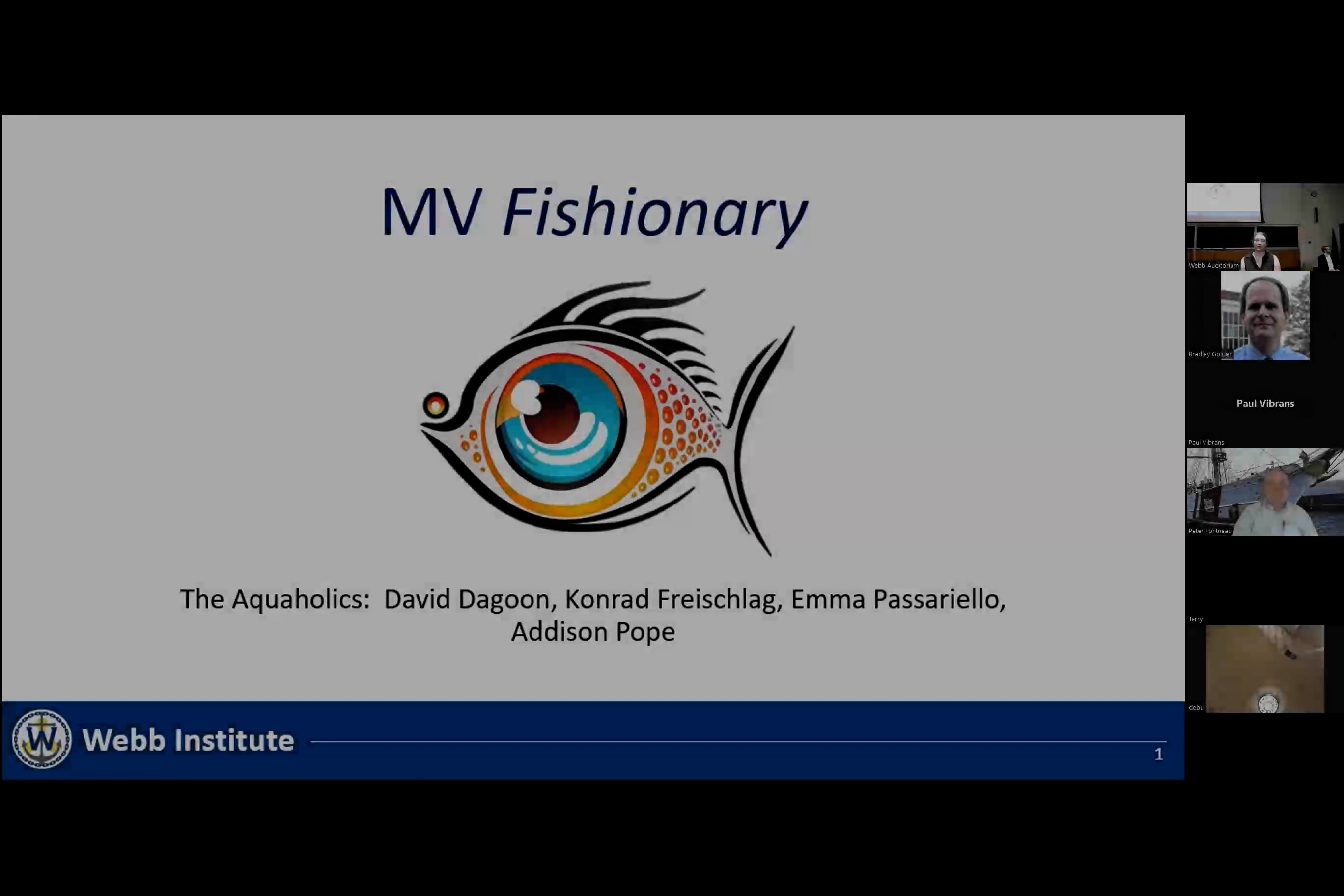 Webb Institute | Ship Design 1 Presentations 2023: MV Fishionary on Vimeo